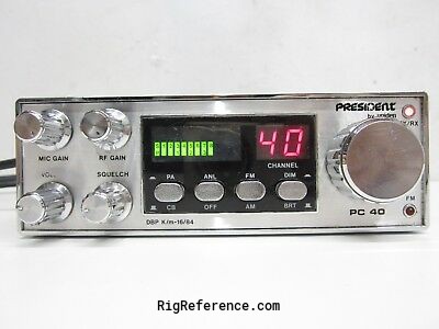 President PC-40, Handheld Transceiver | RigReference.com