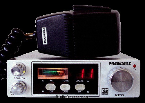 President KP-33, Base Station CB Transceiver | RigReference.com