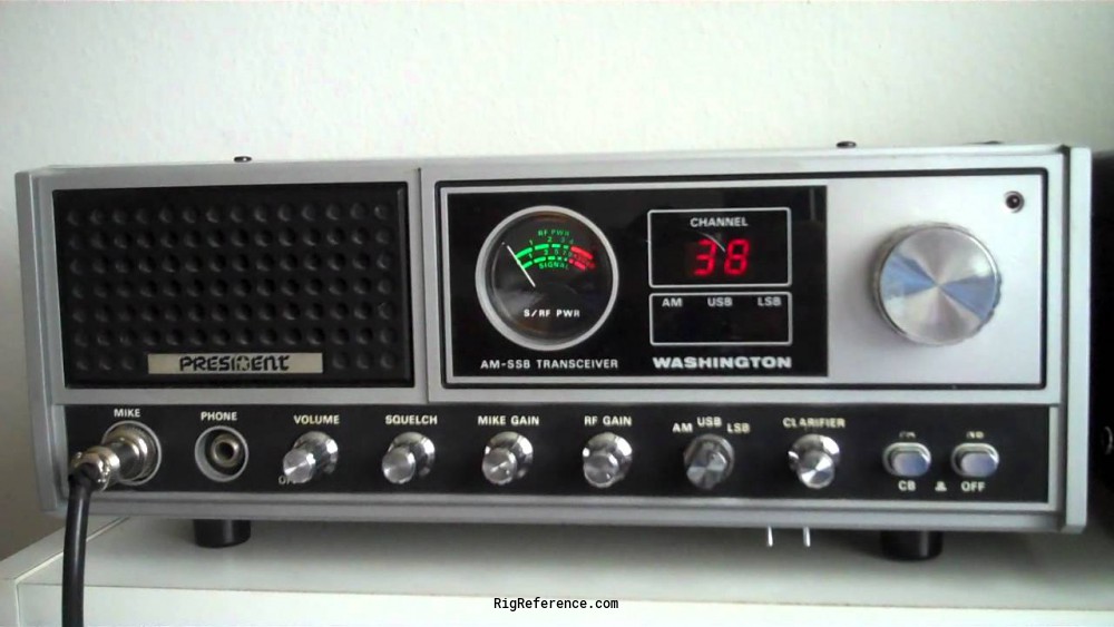 President Washington, Base Station CB Transceiver | RigReference.com