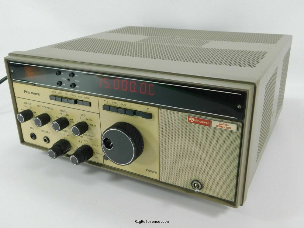Collins KWM-380, Desktop Shortwave Transceiver | RigReference.com