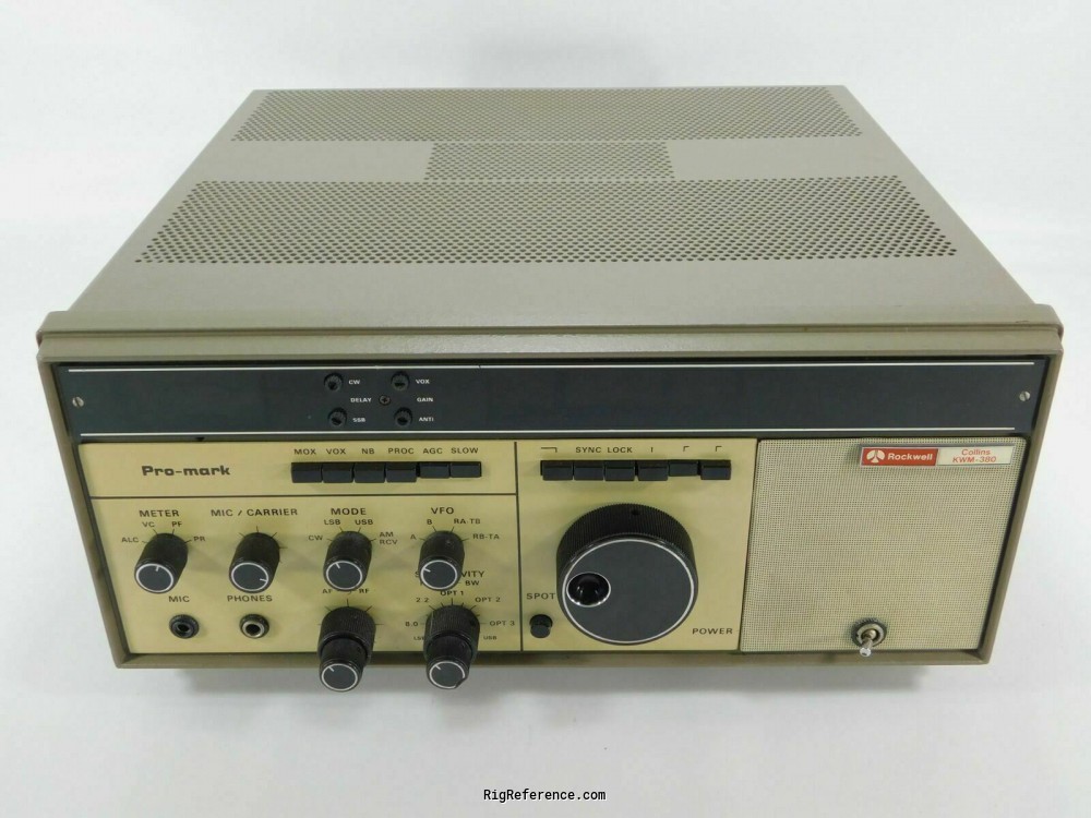 Collins KWM-380, Desktop Shortwave Transceiver | RigReference.com