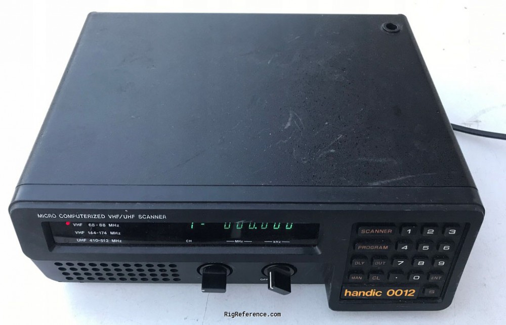 Handic 0012, Desktop VHF/UHF Scanner / receiver | RigReference.com