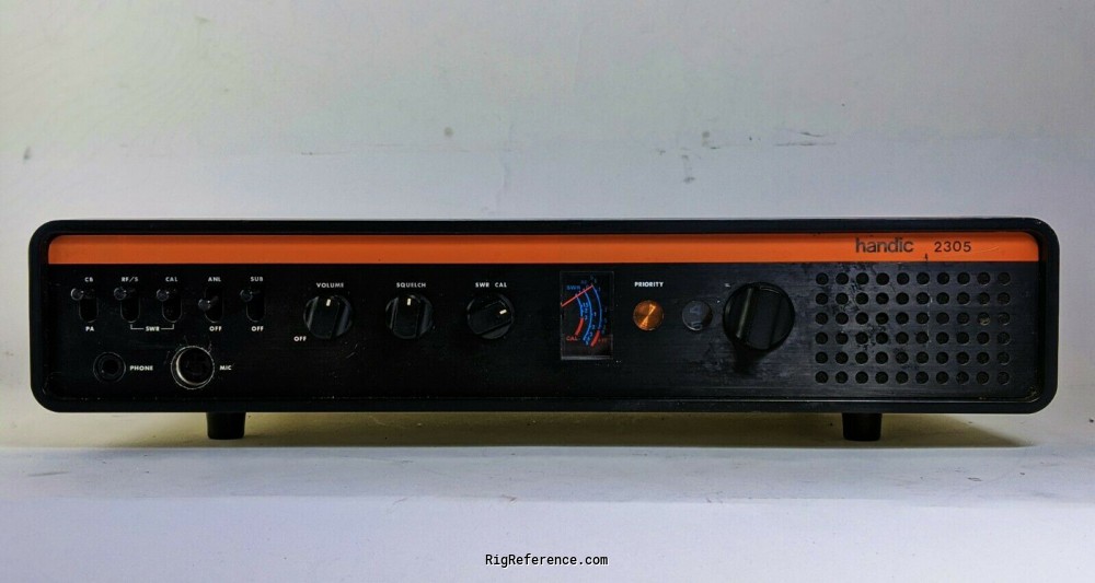 Handic 2305, Mobile CB Transceiver | RigReference.com