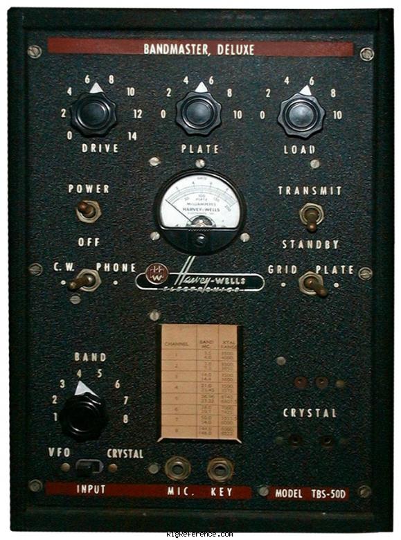Harvey-Wells TBS-50D (Bandmaster Deluxe), Desktop HF/VHF Transmitter ...