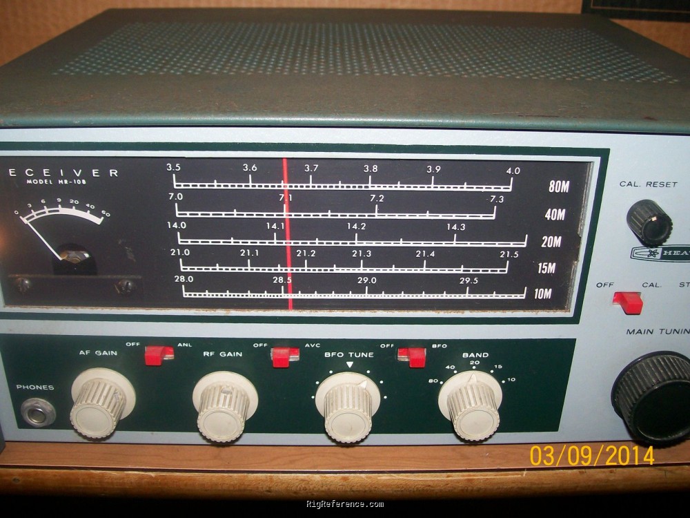 Heathkit HR-10B, Desktop Shortwave receiver | RigReference.com