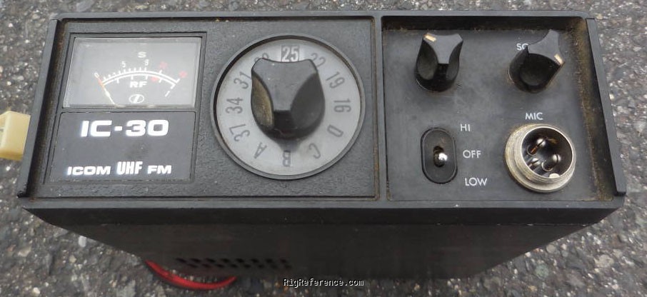 ICOM IC-30, UHF Transceiver | RigReference.com