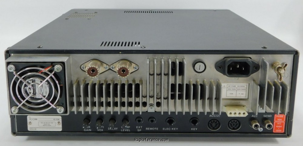 ICOM IC-736, Desktop HF/VHF Transceiver | RigReference.com