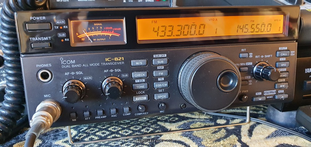 ICOM IC-821H, Desktop VHF/UHF Transceiver | RigReference.com