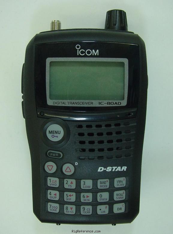 ICOM IC-80AD, Handheld VHF/UHF Transceiver | RigReference.com