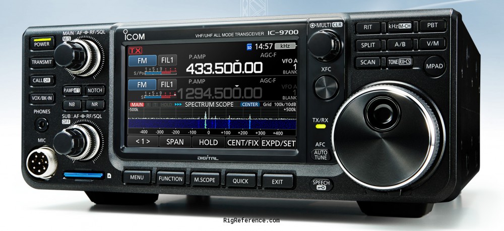 ICOM IC-9700, Desktop VHF/UHF/1.2GHz Transceiver | RigReference.com