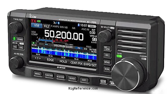 ICOM IC-705, Mobile QRP HF/50/144/430 MHz D-Star Transceiver ...