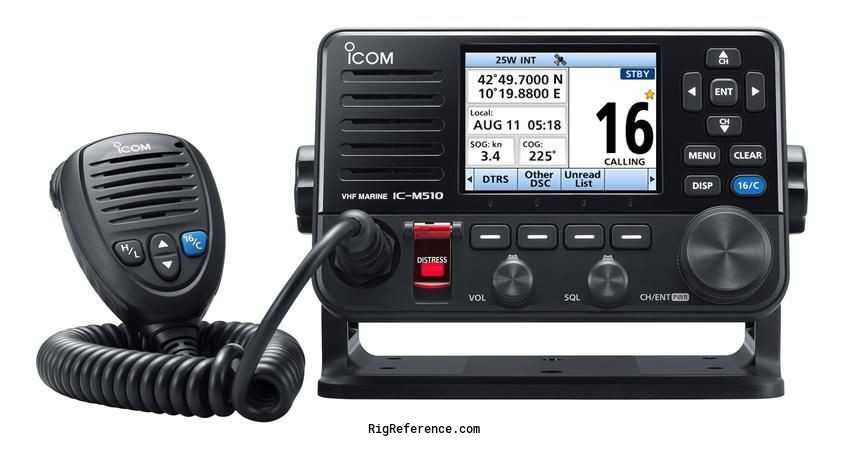 ICOM IC-M510, VHF Marine Transceiver | RigReference.com