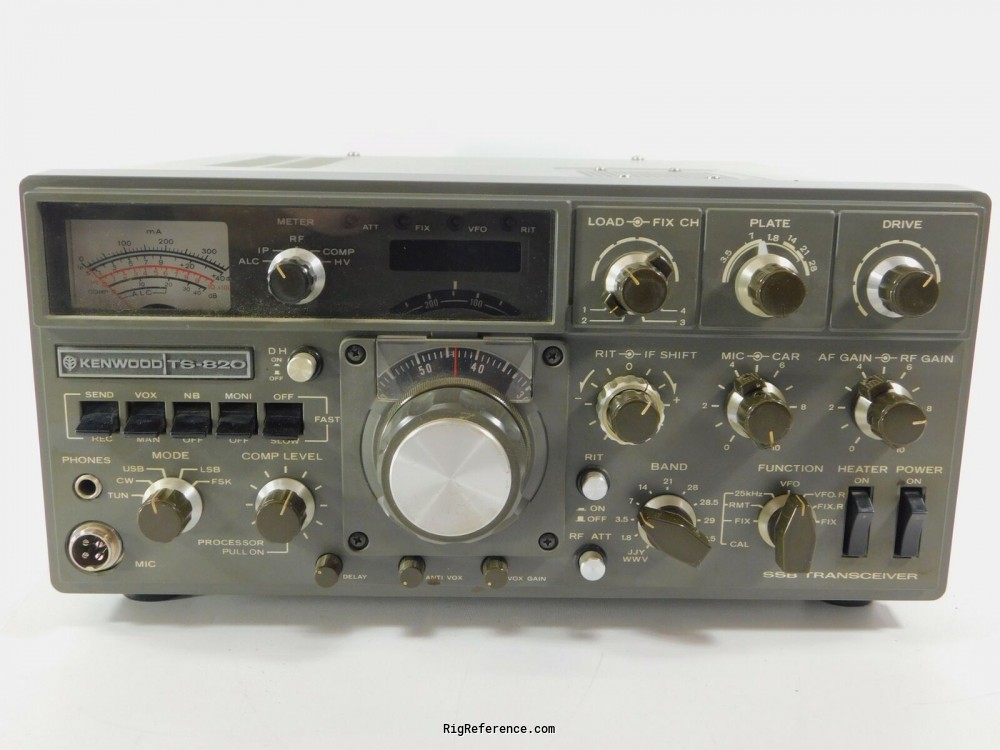 Kenwood TS-820, HF Transceiver | RigReference.com