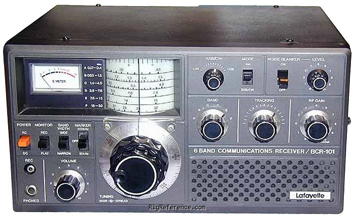 Lafayette BCR-101, Desktop Shortwave receiver | RigReference.com