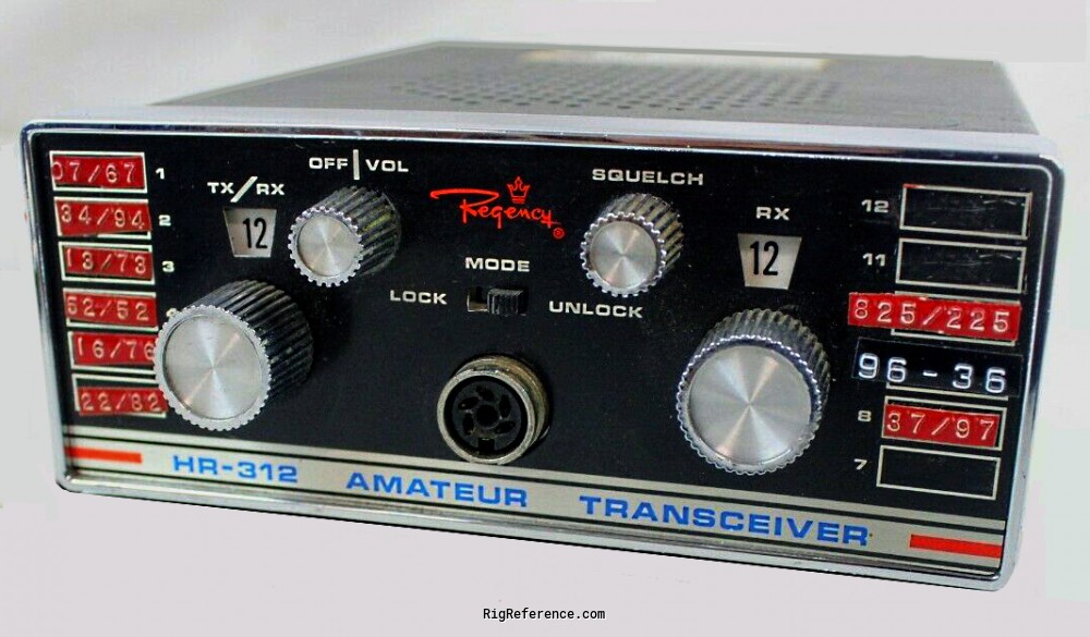 Regency HR-312, Amateur Mobile Transceiver | RigReference.com