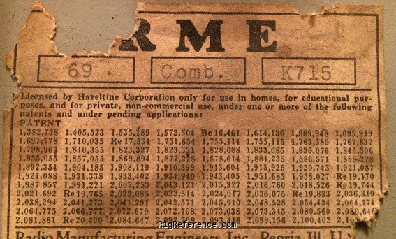 RME 69, Desktop Shortwave receiver | RigReference.com