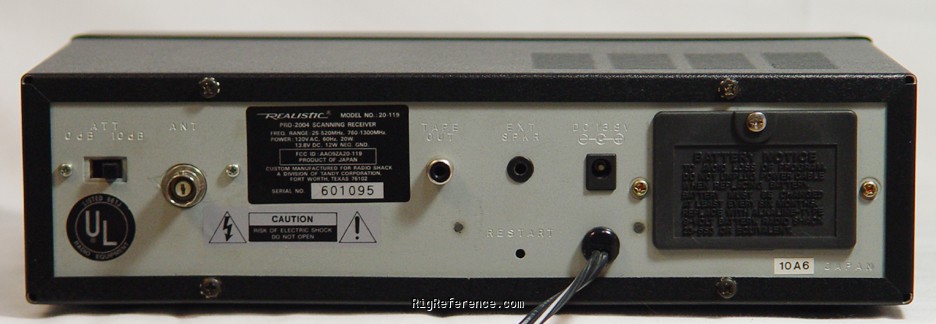 RadioShack / Realistic Pro-2004, Desktop HF/VHF/UHF Scanner ...