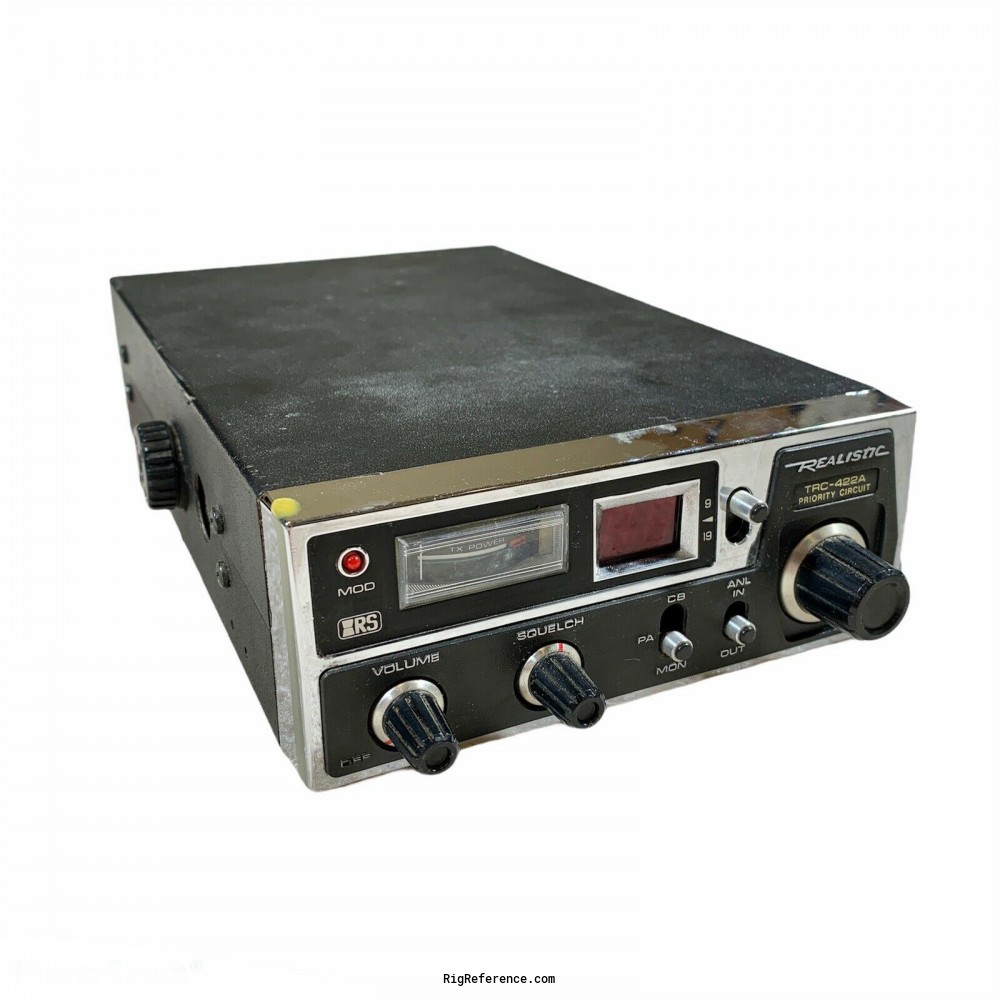 RadioShack / Realistic TRC-422A, Mobile CB Transceiver | RigReference.com