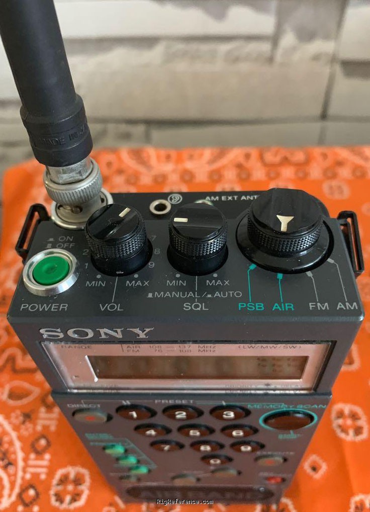 Sony Air-8A, Handheld Aviation Receiver | RigReference.com