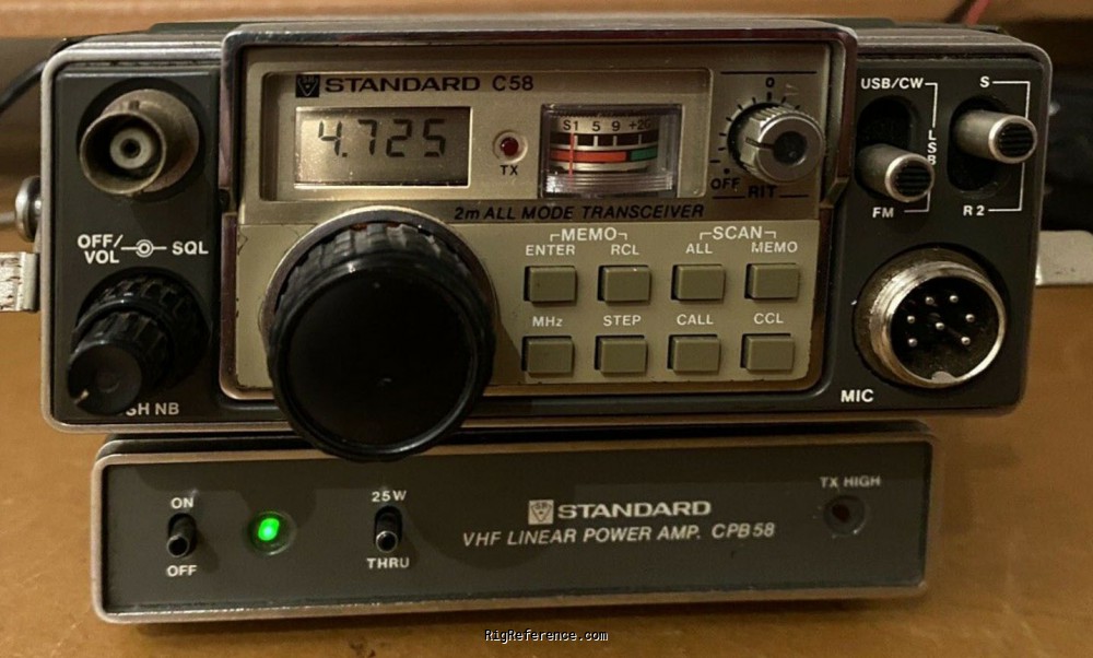 Standard C-58, Mobile VHF Transceiver | RigReference.com